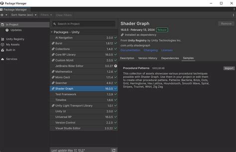 Cant Find New Shader Graph Node Reference Samples On Shader Graph 1605 Unity Engine Unity