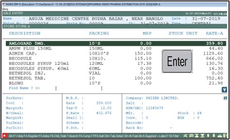 How To Create Sale Bill In Marg Software