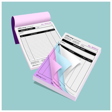 3 Part NCR Forms W Variable Numbering Print Early LLC