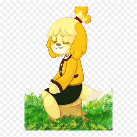 Isabelle Turns Over A New Leaf 🍂 Cartoon Hd Png Download 540x764 4157475 Pinpng