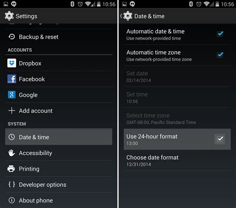 How To Change Clock To Hour On Android