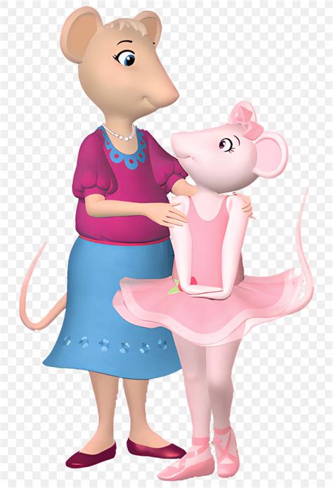 Angelina Ballerina Mouse In Pink Dress With Mother Png X Px Angelina Ballerina