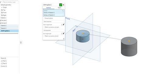 Creating A Plane Through Two Axis Onshape