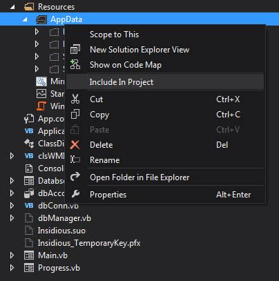 Vb Net How Do I Add An Existing Folder To Visual Studio Express Project Stack Overflow
