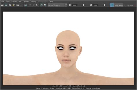Whites Eyes And Opaque Eyeslashes In Arnold Renderview Maya 2018