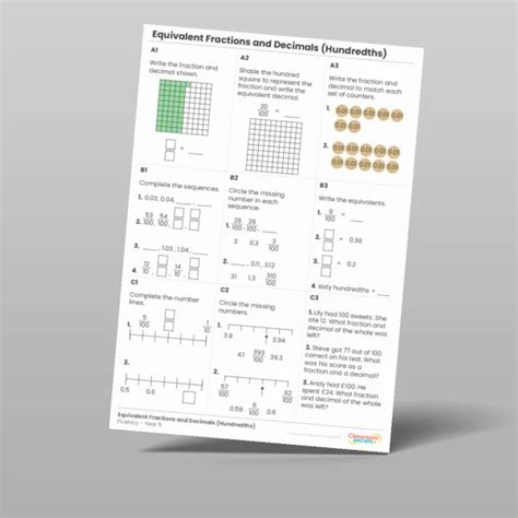 Ks2 Year 5 Maths Cs Maths Scheme Equivalent Fractions And Decimals
