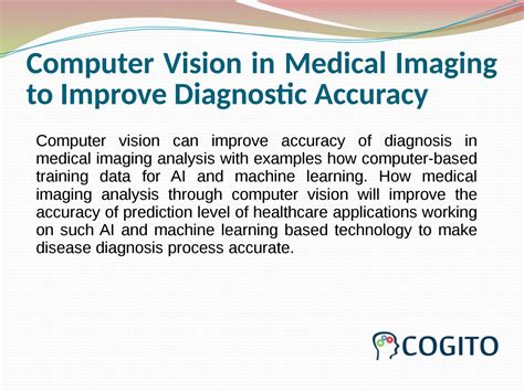 Computer Vision In Medical Imaging To Improve Diagnostic Accuracy By Cogito Tech Issuu