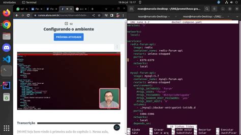 subindo uma aplicação em um docker compose com uma stack completa para