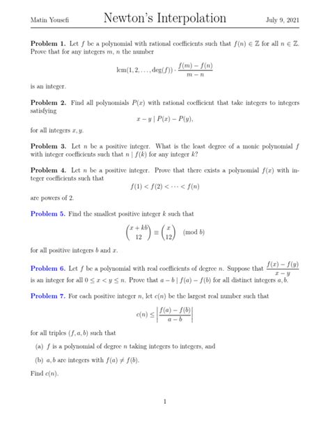 Newtons Interpolation Pdf Mathematics Arithmetic