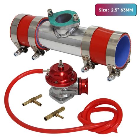 30psi 블로우 오프 밸브 Bov 유형 Rs 25 63mm 플랜지 파이프 어댑터 실리콘 호스 키트 블랙블루레드silicone Hose Kithose