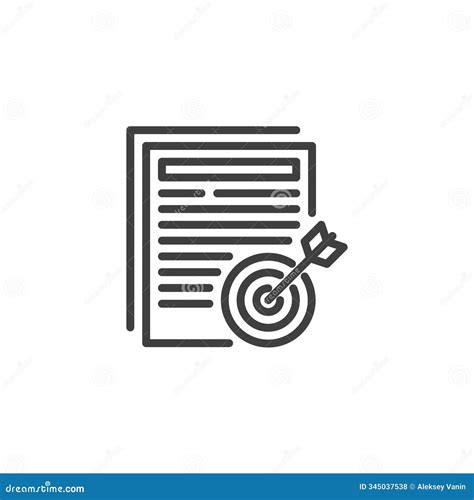 Plan Line Icons Collection Strategy Blueprint Framework Design Scheme Outline Proposal