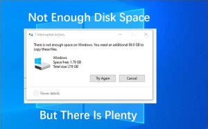Solved Guide To Fixing Not Enough Disk Space Errors When You Have Plenty 2025