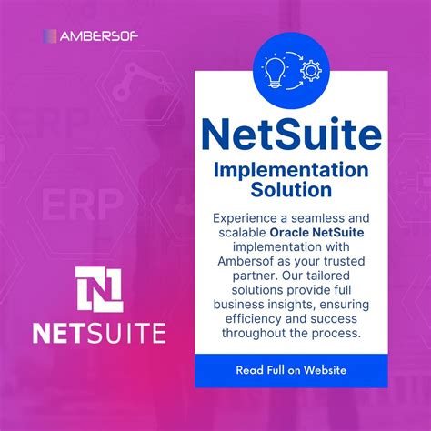 Netsuiteexpert Erpconsultation Businesssolutions Tailorederp Ambersofservices