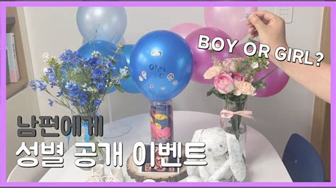임밍아웃 아기 성별공개 이벤트 Youtube