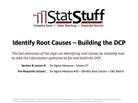 Identify Root Causes Cande Matrix Ppt