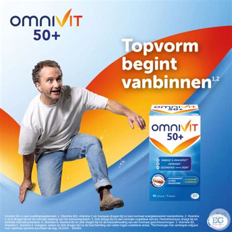 Omnivit 50 Multivitamine Voor Energie Immuniteit Geheugen Gezondheid Van De Ogen 90 Capsules