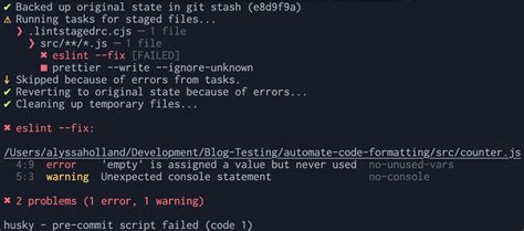 Automate Code Formatting With Prettier Eslint Husky And Lint Staged