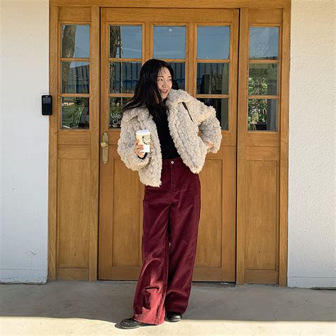 프롬비기닝 우디 코듀로이와이드팬츠 2color