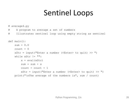 Ppt Python Programming For Loops And Indefinite Loops Powerpoint Presentation Id4206994
