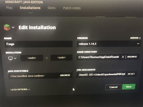I Cant Turn Off The Java Executable Option So I Keep Getting The