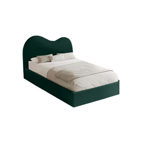 Bed Wave Twin Size In Green Tuka Dubai Home Furniture