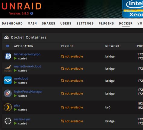Docker Version Not Available General Support Unraid