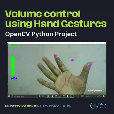 Codersarts On Linkedin Volume Control Using Hand Gestures Opencv
