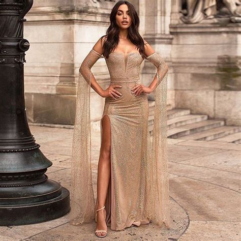 New Style Fashion Sexy Sequined Shoulder Sleeve Dress Tube Top Dress