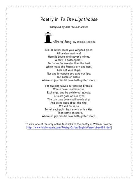 Lighthouse Poems Pdf Poetry