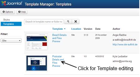 J3 X Modifying A Joomla Template Joomla Documentation