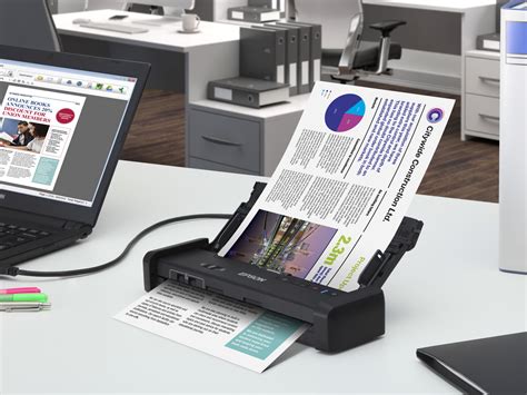 B11b241501 Epson Workforce Ds 310 Portable Sheet Fed Document Scanner A4 Document Scanners