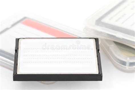 Compact Flash Memory Card And Case Stock Photo Image Of Isolated Flash