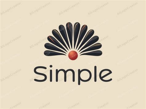 โลโก้ Ai Sign Generator ง่าย รูปร่างพัด ผ้าไหมลึกลับ Ailogocreator