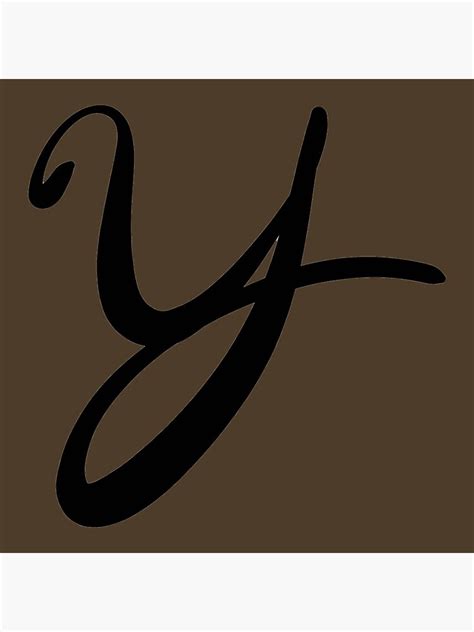 Cursive Letter Y Tattoo