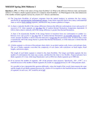 HW 3 Spring 2016 Answers MSE4335 Spring 2016 HW3 Due Feb 23 Name For