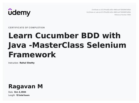 Ragavan M On Linkedin Rahulshettyacademy Selenium Cucumber Automationtesting