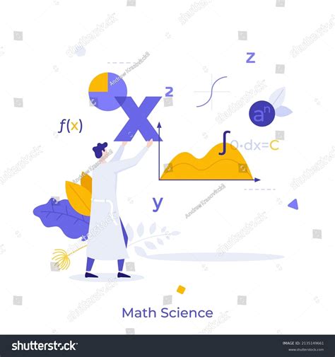 Scientist Mathematician Moving Variables Differential Equation Stock Vector Royalty Free