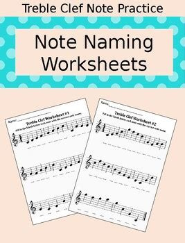 Treble Clef Note Naming Worksheets By Smiths Da Capo Classroom TPT