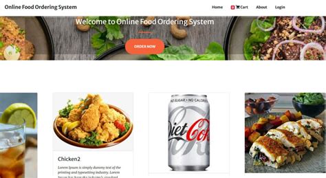 online food ordering system using php mysql campcodes