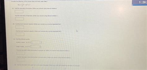 Solved Consider The Following If An Answer Does Not Exist Chegg