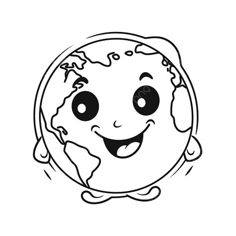 Dibujos De La Tierra Feliz Para Colorear