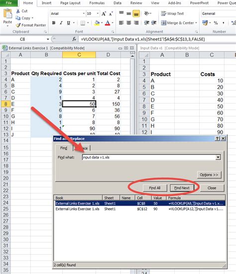 How To Find Cells With External Links In Excel • Za