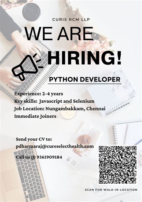 Python Pythondeveloper Javascript Selenium Immediatejoiners Priyadharshini D