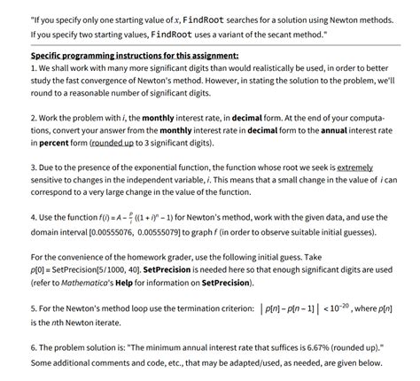 Solved Homework 3 Newtons Method With Mathematica