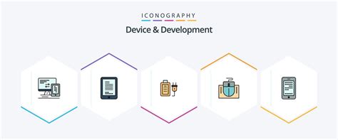 Device And Development 25 Filledline Icon Pack Including Education Education Battery