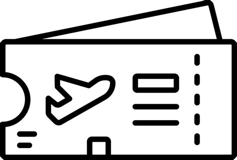 Boarding Pass Icon Style 20879291 Vector Art At Vecteezy