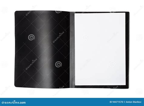 Open File Folder With Aged Light Brown Empty Pages Stock Image 182186653