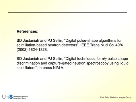 Ppt Digital Techniques For Neutron Detection And Pulse Shape Discrimination In Liquid