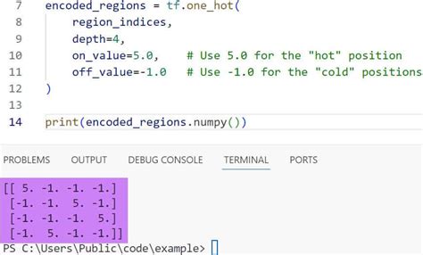 Tensorflow One Hot Encoding