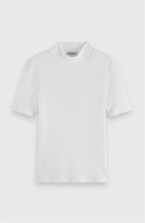 Core Mock Neck Rib T Shirt Maxx Outlet